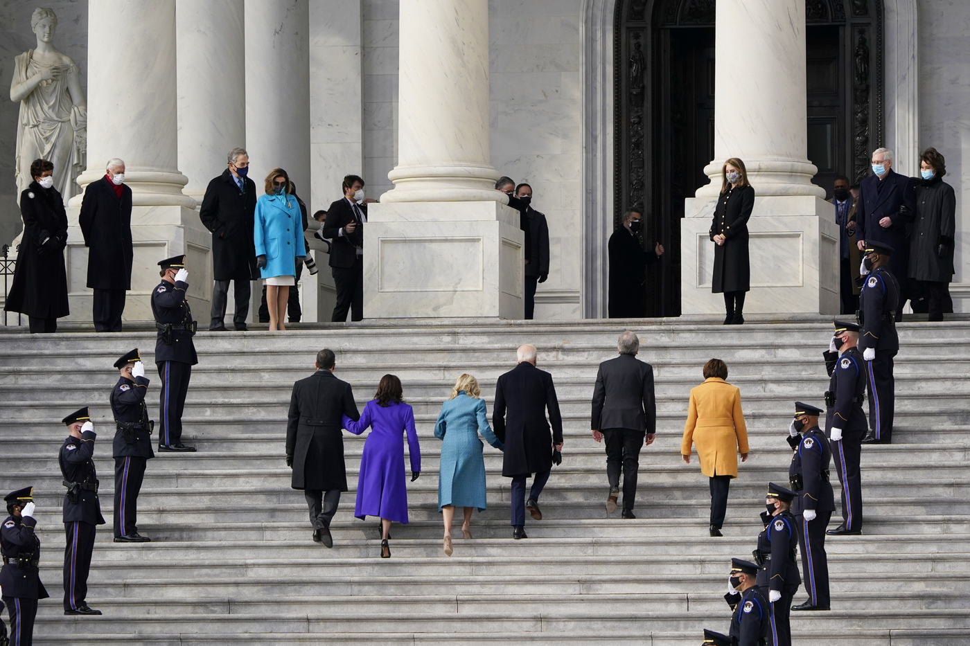 Inauguration Day, Joe Biden and Kamala Harris swearing in at Capitol ...