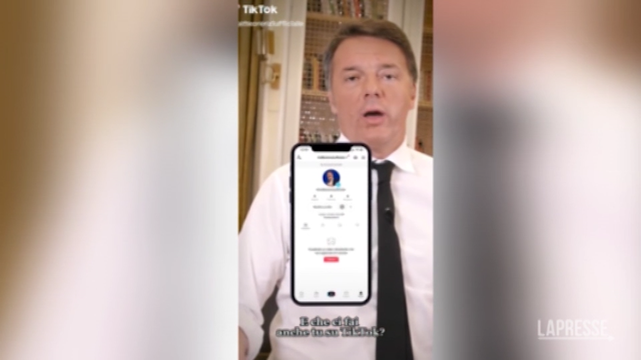 Renzi su Tiktok, nel primo video ricorda il suo 'First reaction shock ...
