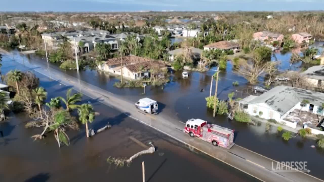 Uragano Ian, campo caravan allagato in Florida - LaPresse