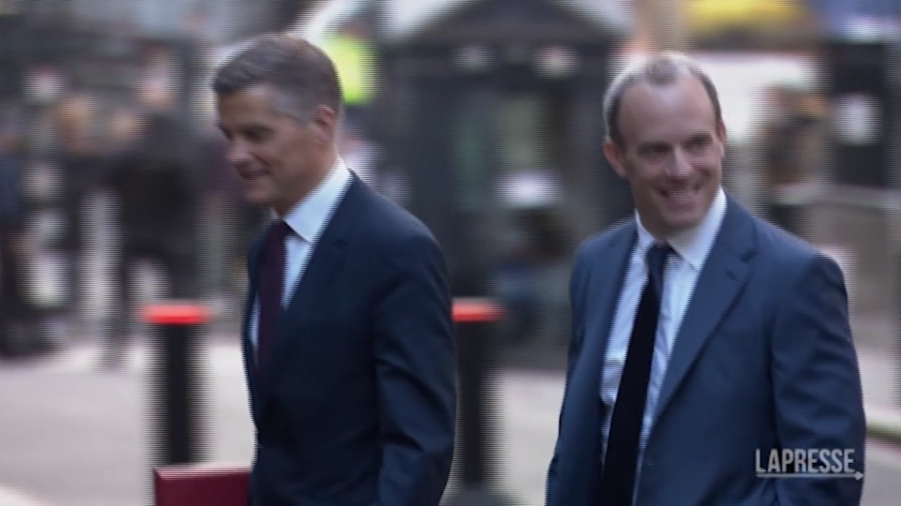 Regno Unito, l'arrivo del vicepremier Raab a Downing Street Regno Unito, l'arrivo del vicepremier Raab a Downing Street