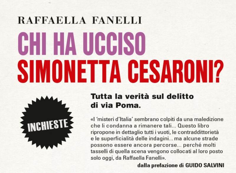 Caso Simonetta Cesaroni, il nuovo libro di Raffaella Fanelli - LaPresse