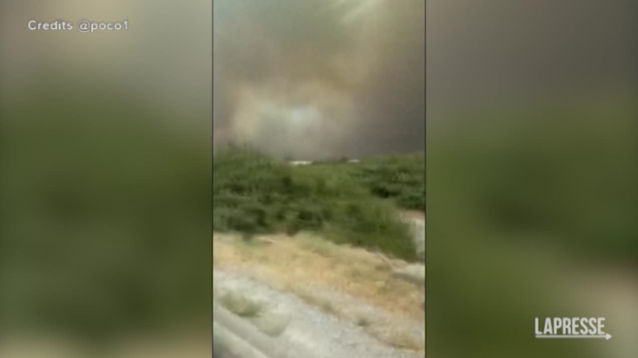 Grecia, le immagini del vasto incendio a Rodi - LaPresse