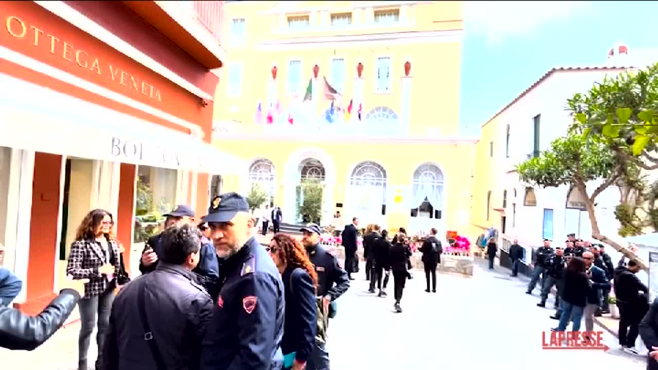 VIDEO G7 esteri, Capri blindata con 1400 uomini - LaPresse