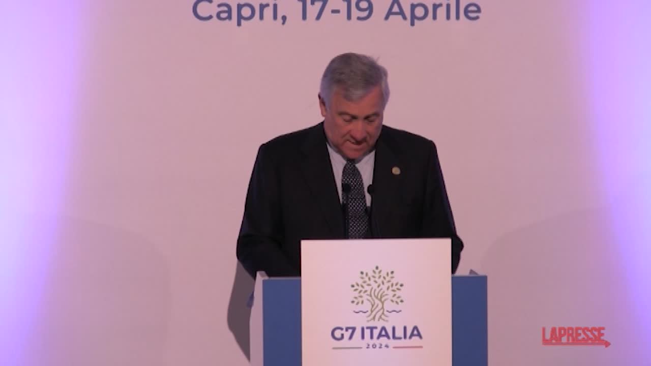 VIDEO G7 Capri, Tajani: " Il vertice è stato un successo per unità di intenti su questioni ...