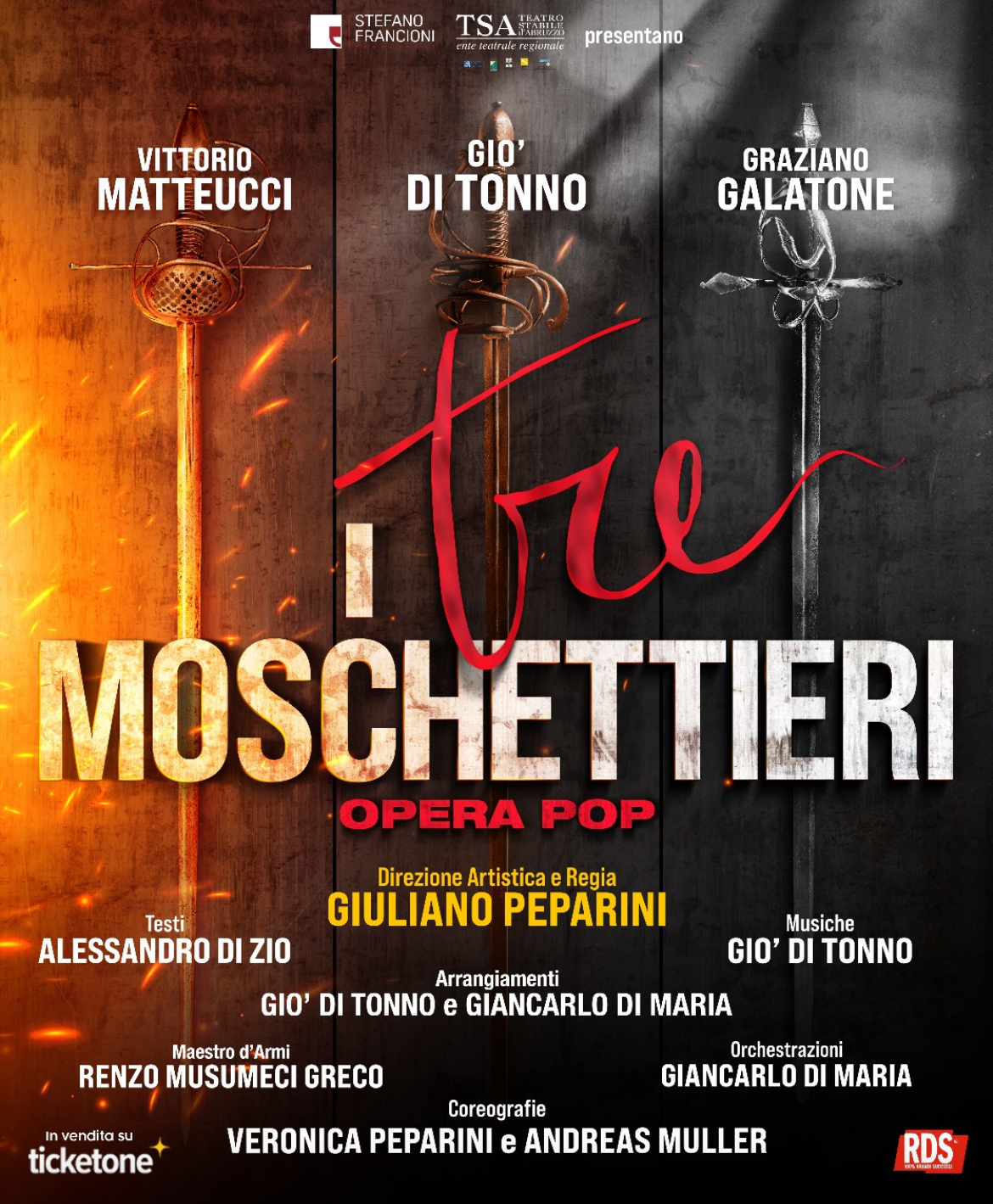 I Tre Moschettieri diventa un musical al teatro Brancaccio di Roma: "Un ...