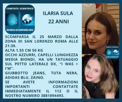 Ilaria Sula, chi era la ragazza scomparsa a Roma e ritrovata morta in ...
